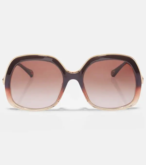 Chloé Leia Square Sunglasses - Brown
