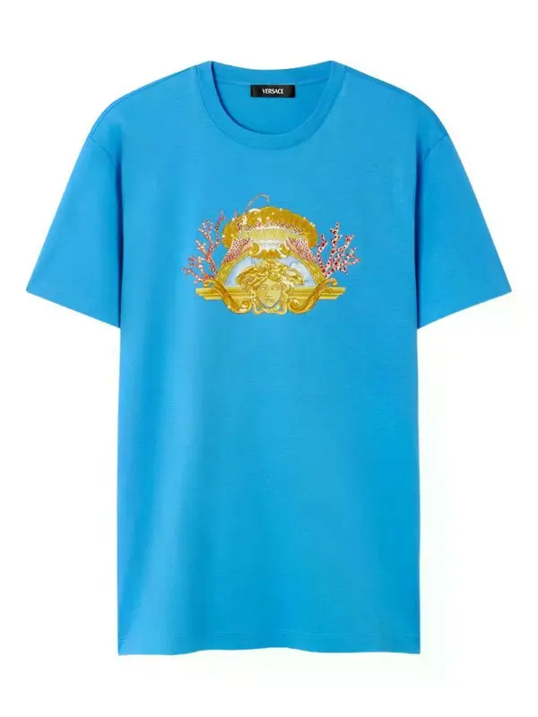 Versace Crystal Dive In Crest T-shirt