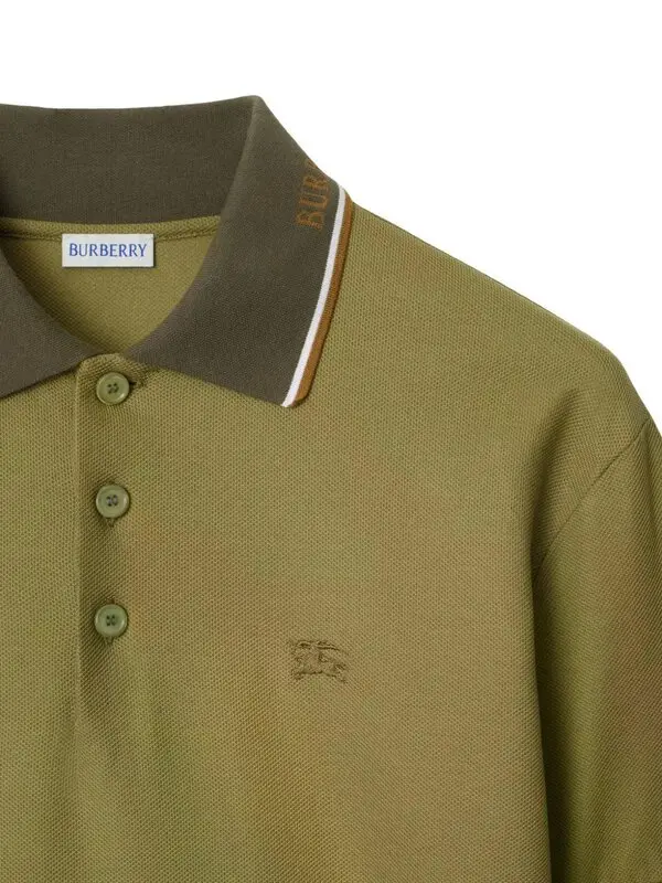Burberry Cotton Polo Shirt - Green