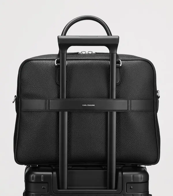 CARL FRIEDRIK Leather Dunloe Briefcase - Black