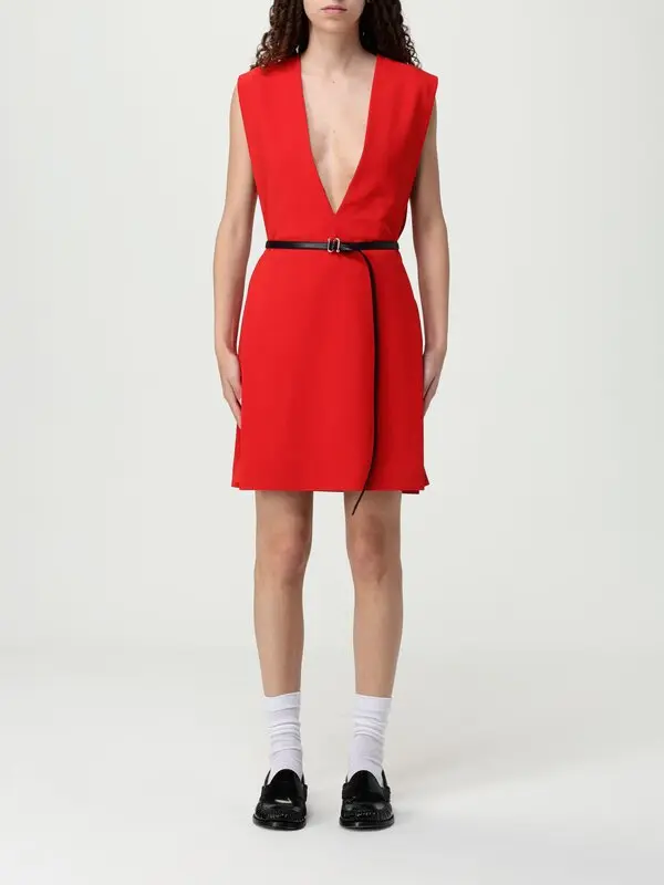 Sportmax V-neck Belted Dress