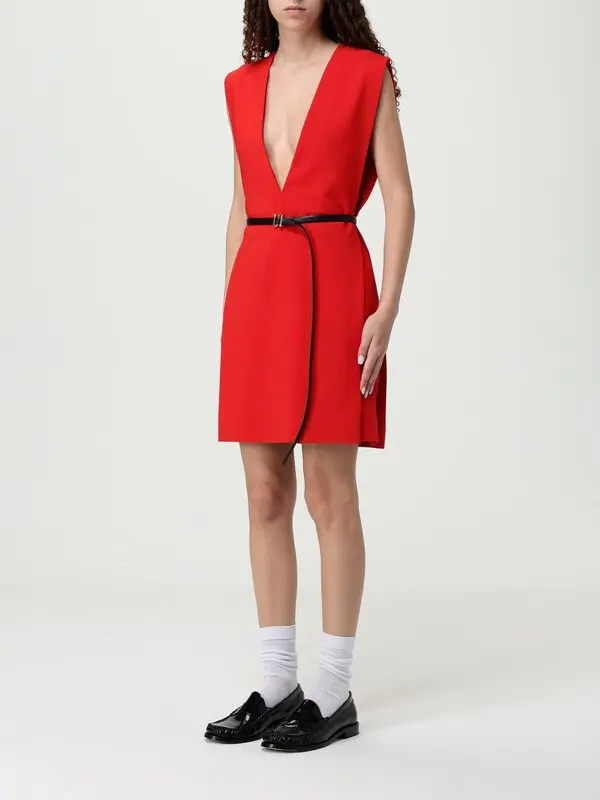 Sportmax V-neck Belted Dress