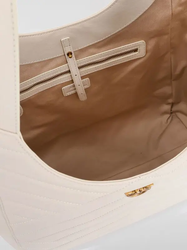 Pinko Quilted Shoulder Bag With Gold Tone Hardware
