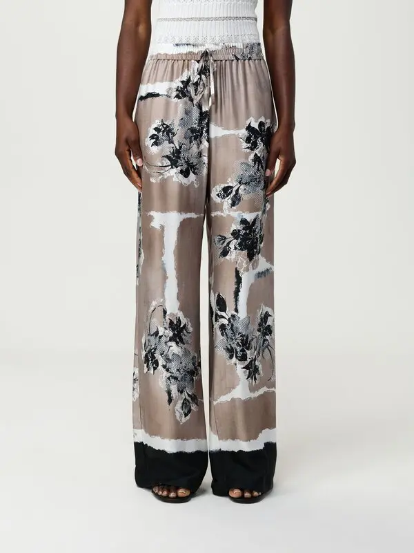 ERMANNO FIRENZE Floral Print Trousers