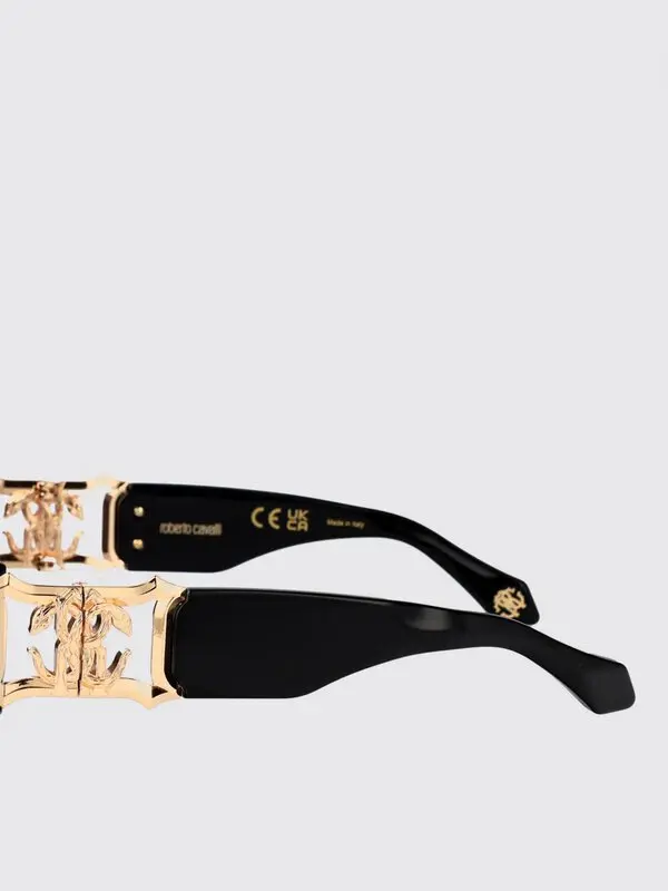 Roberto Cavalli Oval Sunglasses - Black