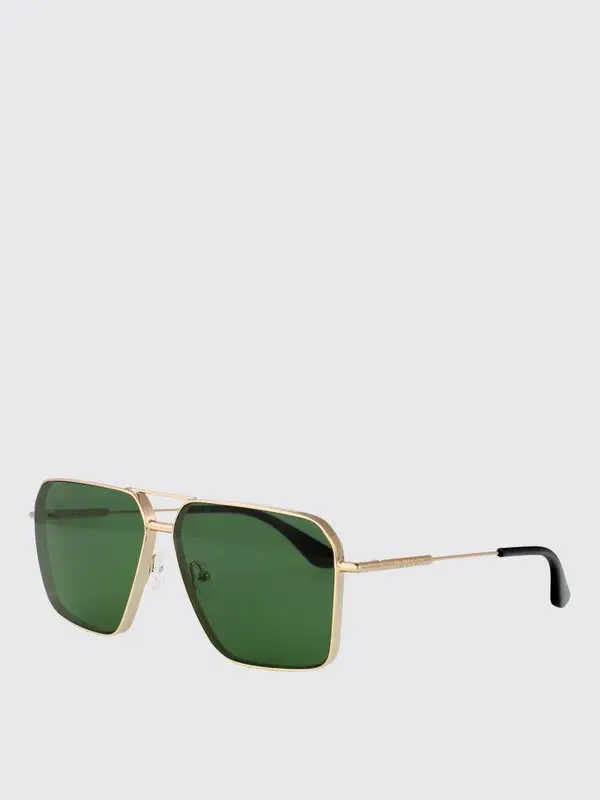 Alexander McQueen Full Rim Sunglasses - Gold