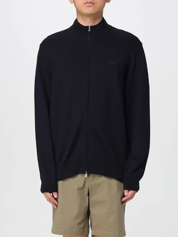 BOSS Zip-up Sweater - Blue