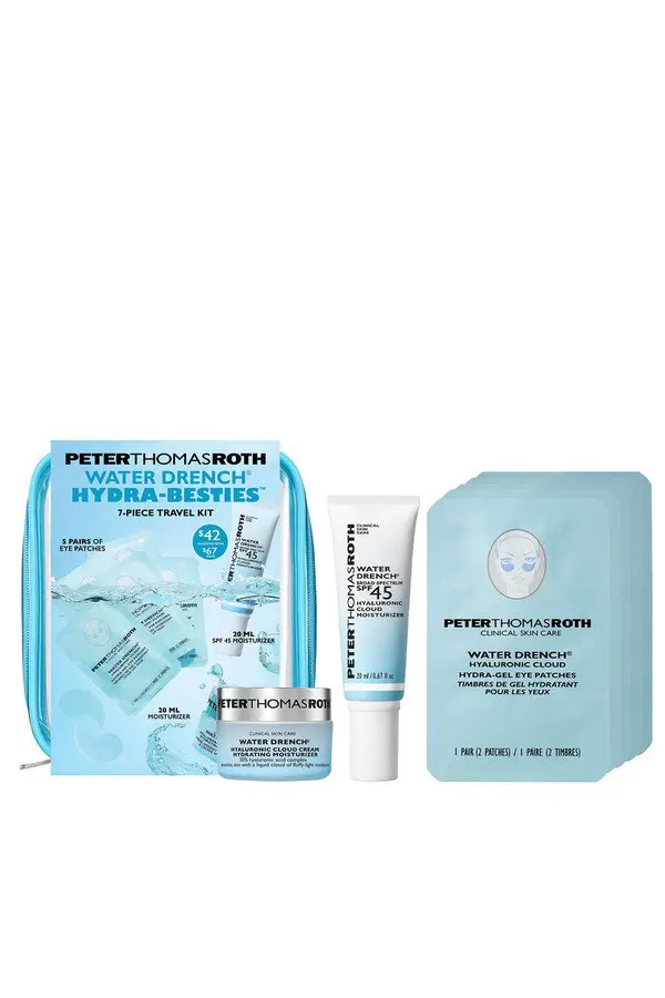 PETER THOMAS ROTH Water Drench Hydra-besties 7-piece Travel Kit - Natural