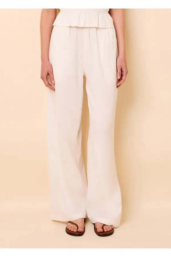 Solid & Striped Monaco Linen Pant - White