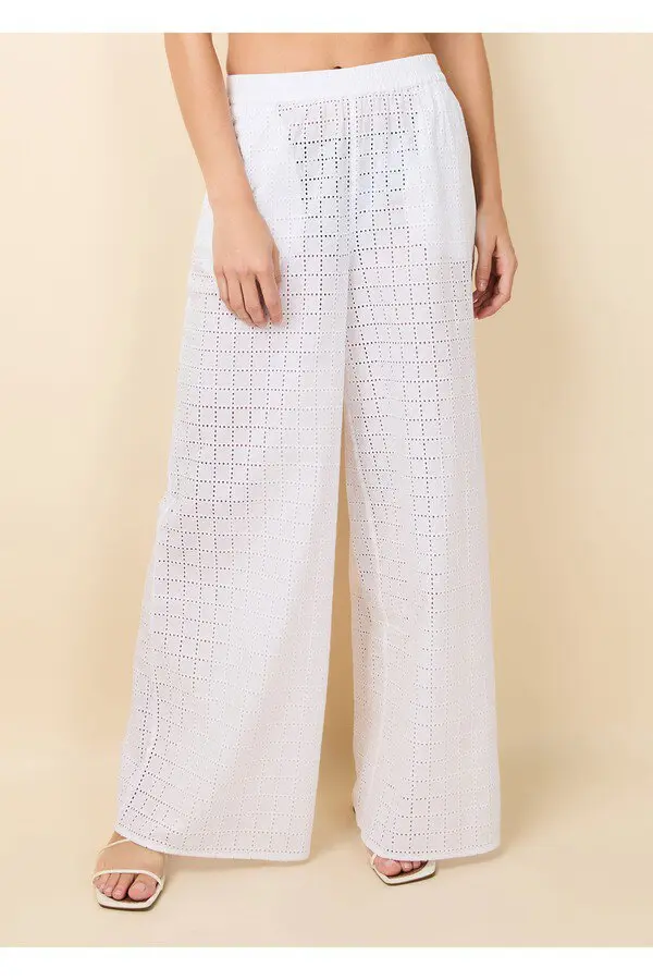 Solid & Striped Delaney Grid Eyelet Pants