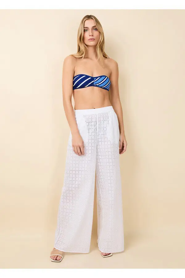 Solid & Striped Delaney Grid Eyelet Pants
