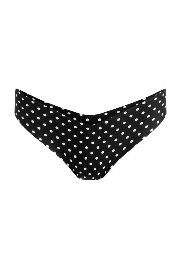 Alice + Olivia A+o X Commando Classic Printed Thong - Black