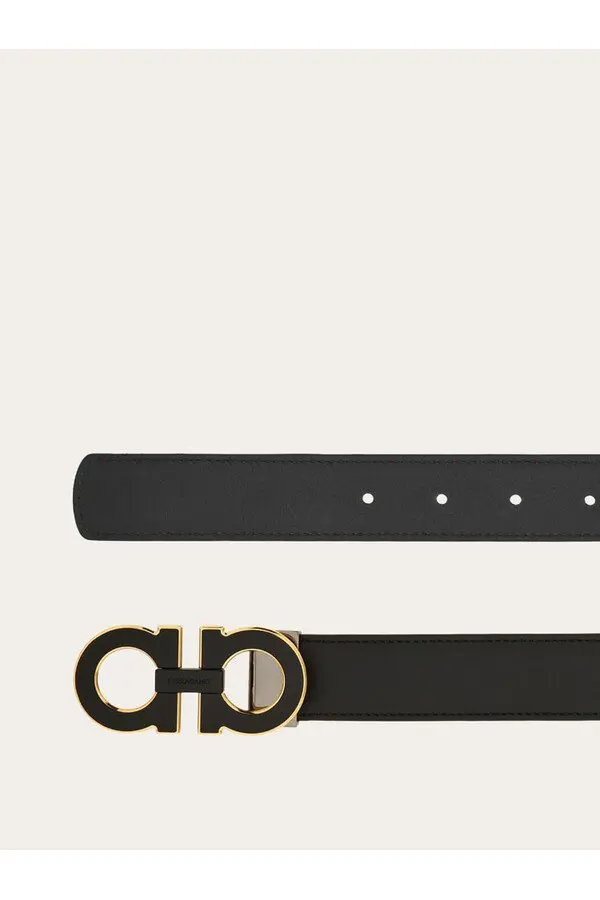 FERRAGAMO Reversible And Adjustable Gancini Belt