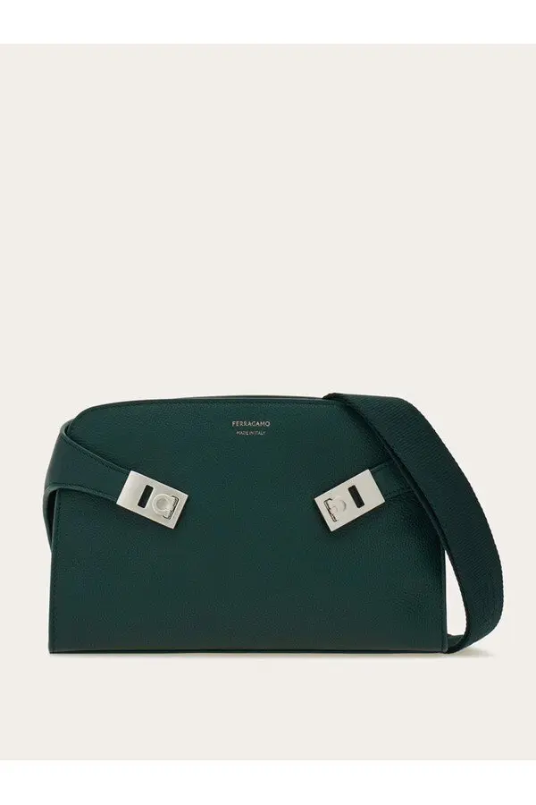 FERRAGAMO Hug Messenger Bag - Green