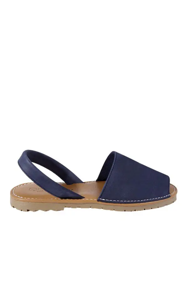 MENINA STEP Nubuck Back Strap Sandal - Navy