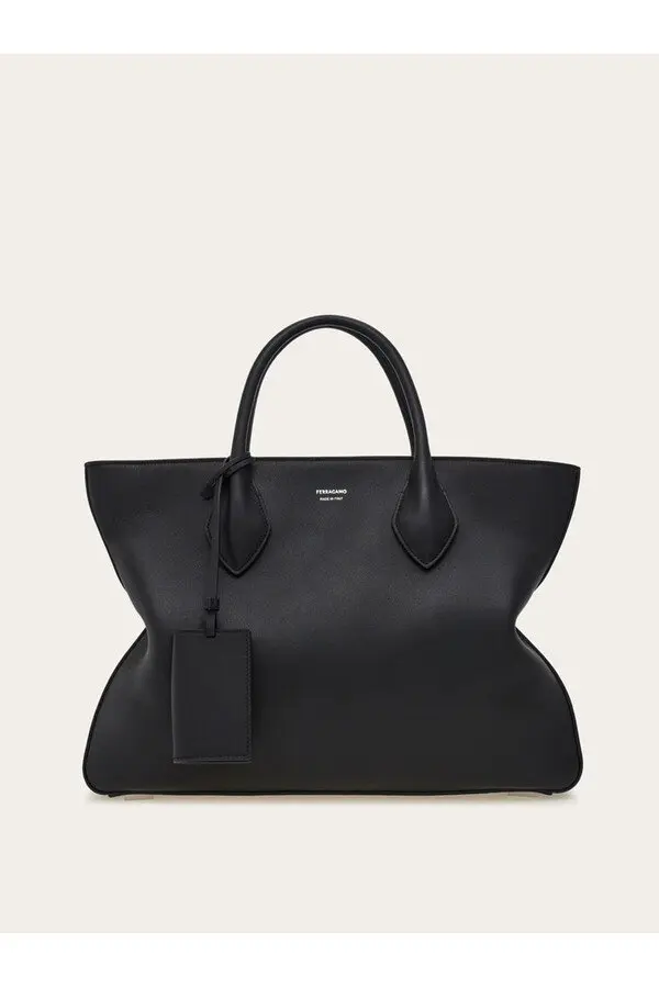 FERRAGAMO Star-shaped Tote Bag - Black