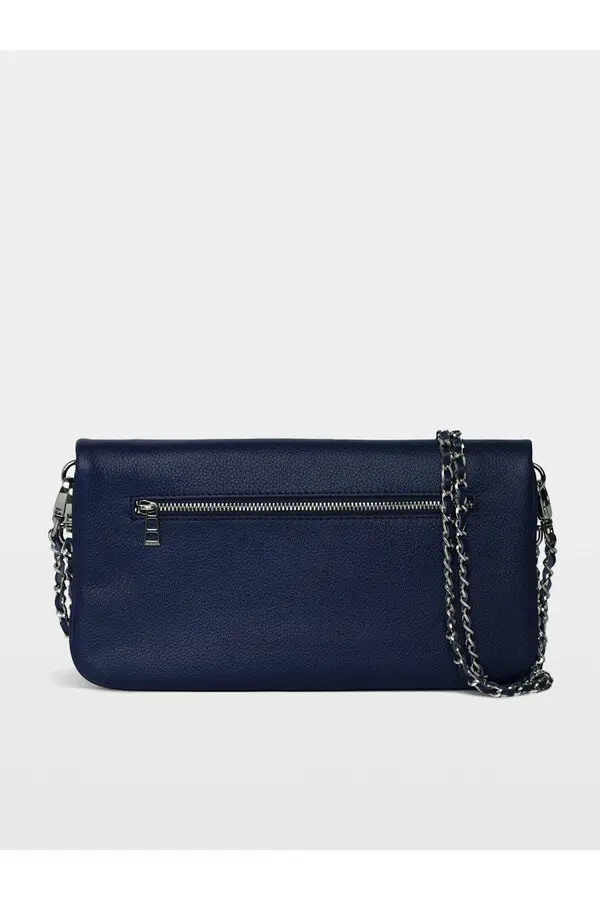 Zadig&Voltaire Grained Leather Pochette With Chain Strap