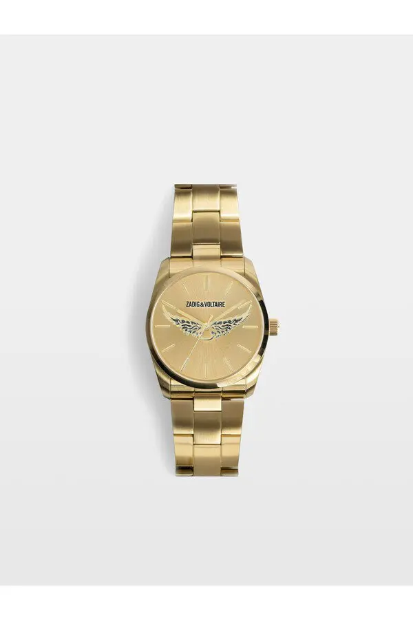 Zadig&Voltaire Steel Wings Watch - Gold