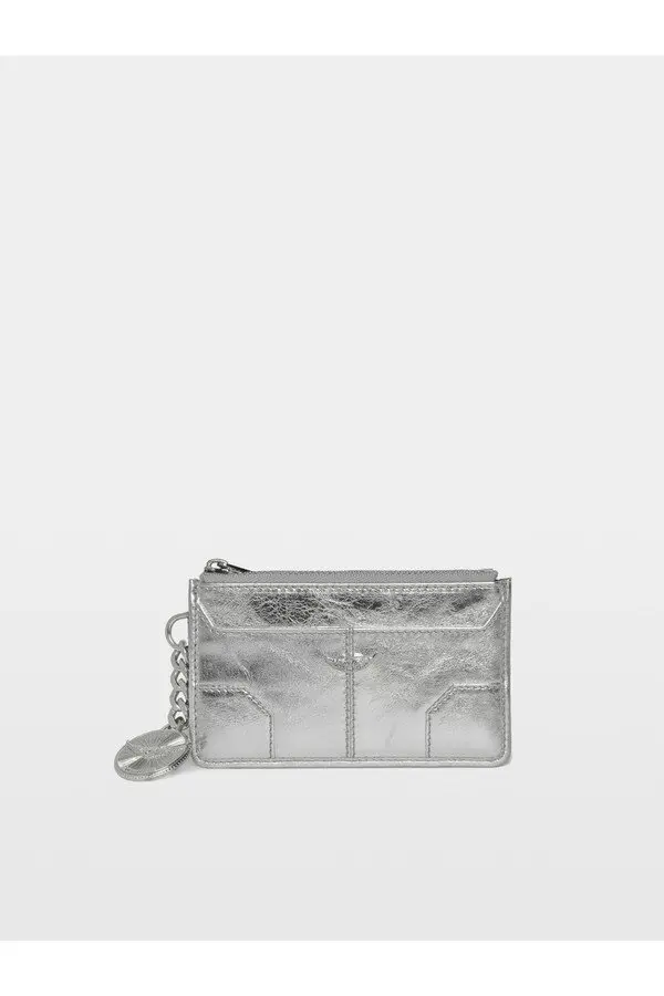 Zadig&Voltaire Sunny Card Cardholder Vintage Metal - Silver