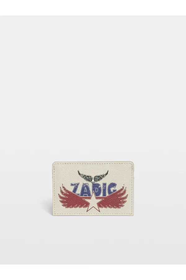 Zadig&Voltaire Zv Pass America Card Holder - Natural