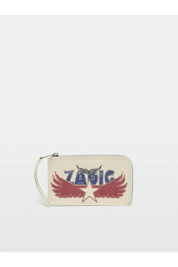 Zadig&Voltaire Zv Card America Card Holder - Natural
