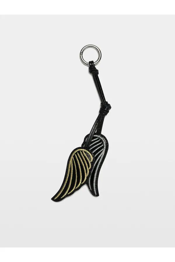 Zadig&Voltaire Rock Feather Keyring - Black
