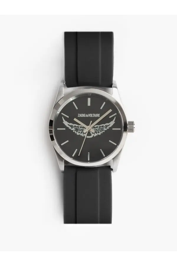 Zadig&Voltaire Watch With Wing Motifs - Black