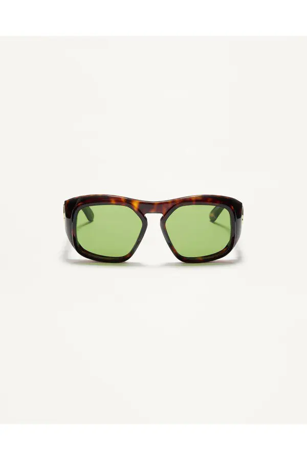 Valentino Garavani Rectangular Sunglasses - Green