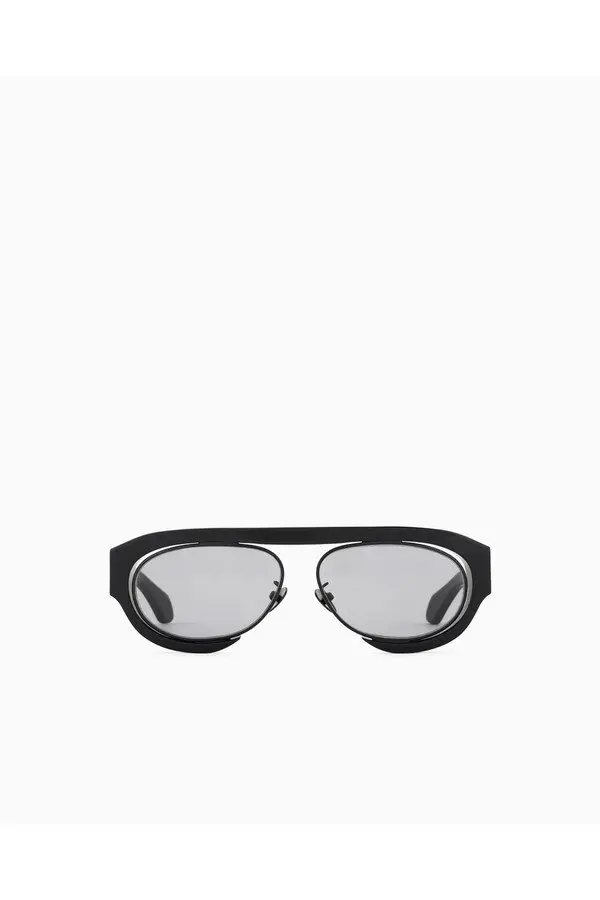 Giorgio Armani Oval Sunglasses - Black