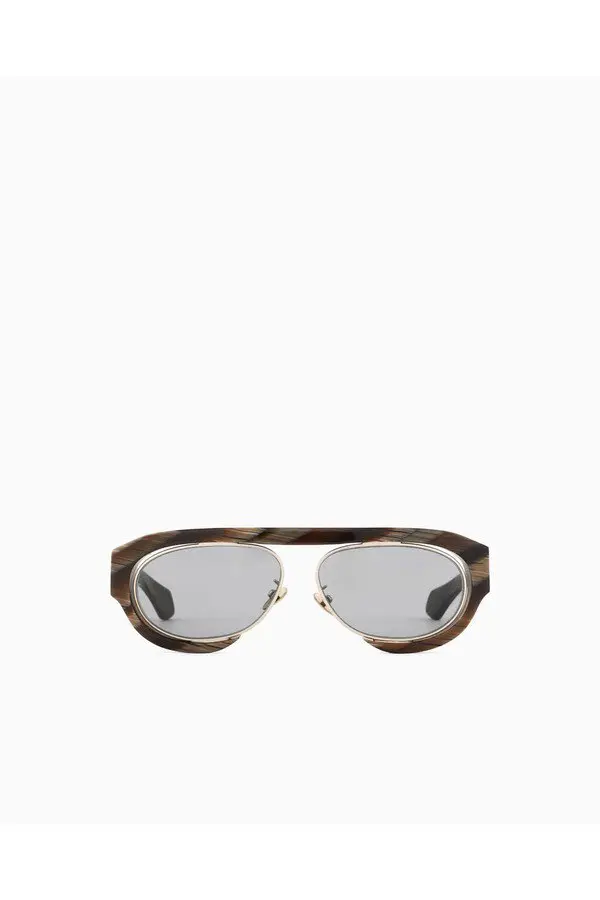 Giorgio Armani Oval Sunglasses - Brown