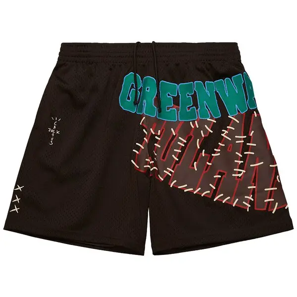 TRAVIS SCOTT Cactus Jack X Mitchell & Ness Tulane University Shorts