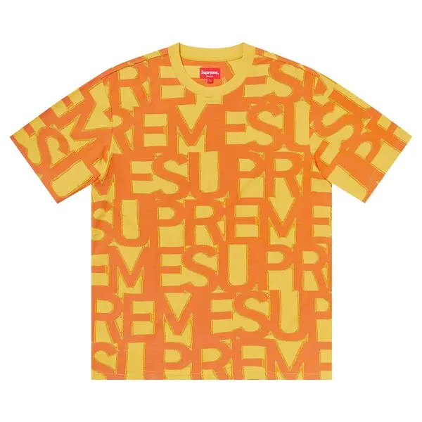 Supreme Spellout Short-sleeve Top - Yellow