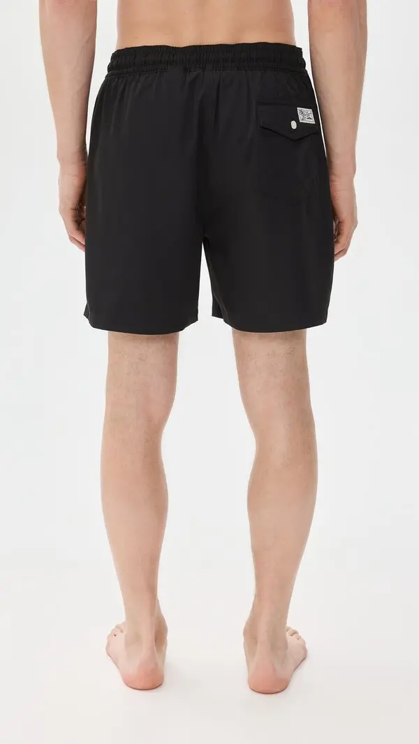 Polo Ralph Lauren Traveler Solid Swim Trunks - Polo Black