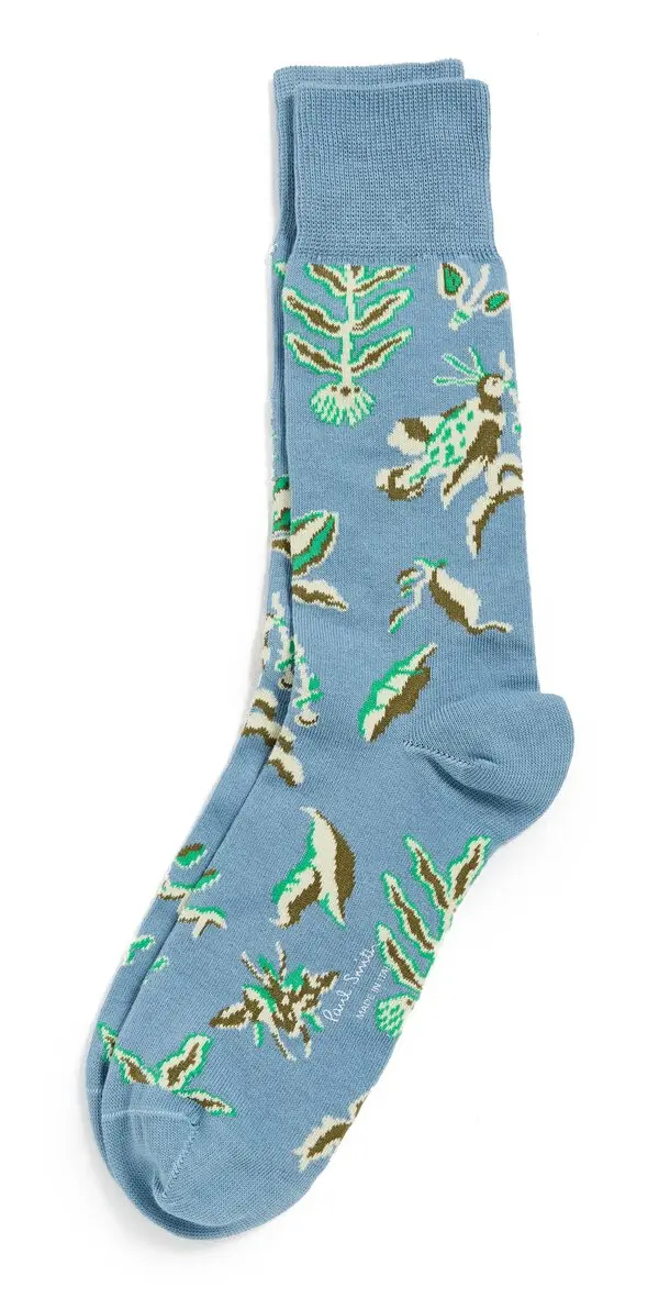 Paul Smith Bohemia Crew Socks - Turquoise