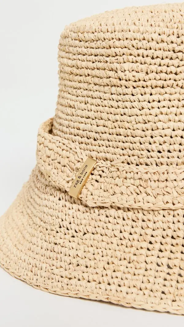 Rag & Bone Lela Rollable Straw Hat In Nat - 40% Off  display picture 1
