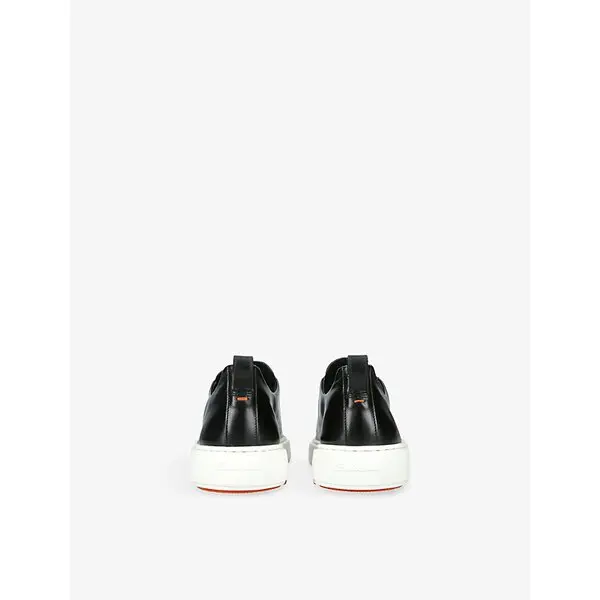 Santoni Clean Icon Victory Leather Low-top Trainers - Black