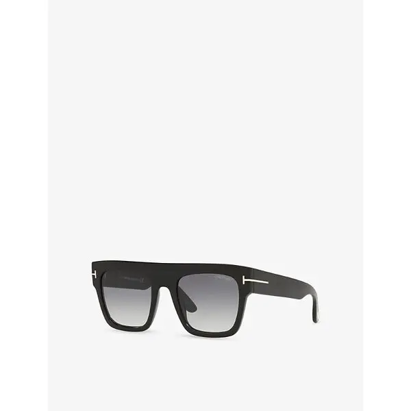 TOM FORD Square-frame Acetate Sunglasses - Black