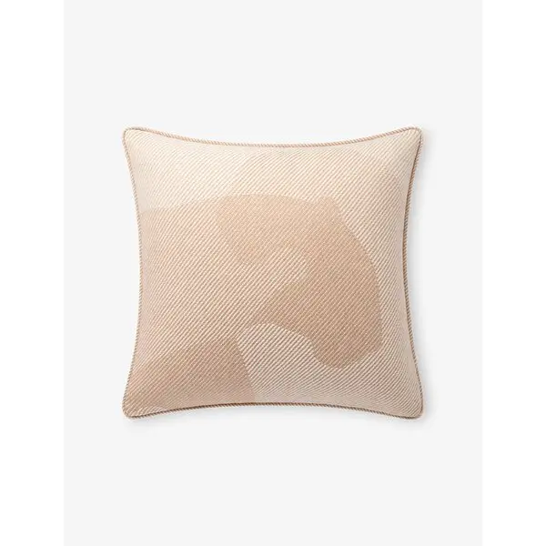 CARTIER Panthère De Wool And Cashmere-blend Cushion 50cm X 50cm - Beige