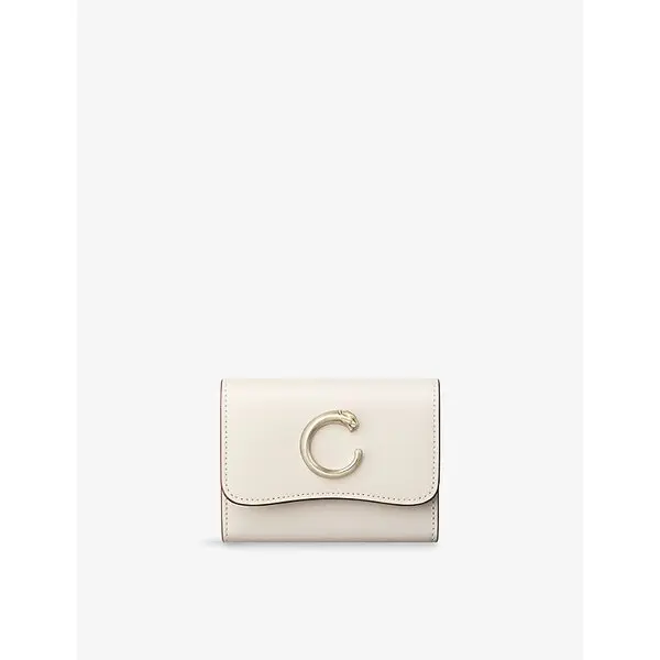 CARTIER Panthère De Mini Leather Wallet - Salt White