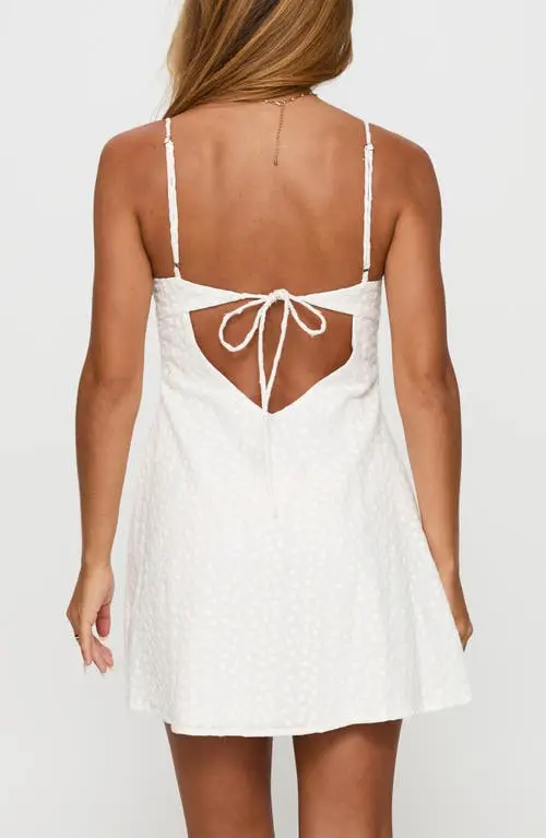 Princess Polly Embroidered Mini Dress