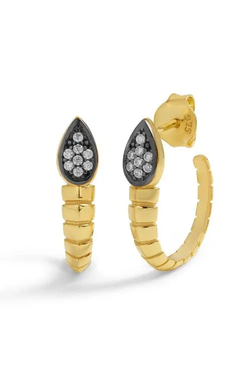 MAZIN JEWELS Serpent Hoop Earrings - Gold