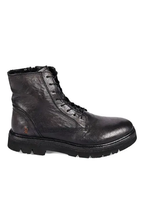 ROAN Lace-up Combat Boots With Zipper