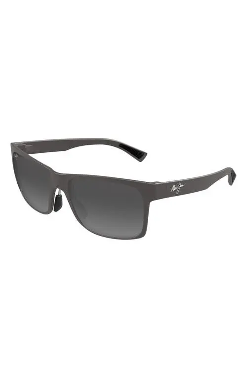 Maui Jim Polarized Wrap Sunglasses - Grey