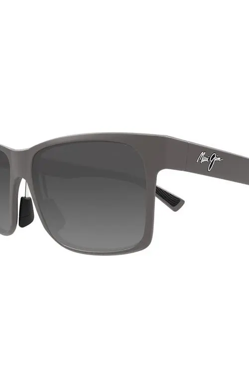 Maui Jim Polarized Wrap Sunglasses - Grey