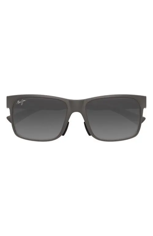 Maui Jim Polarized Wrap Sunglasses - Grey