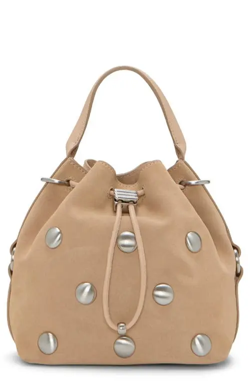 Vince Camuto Pippa Studded Leather Bucket Bag - Medium Brown