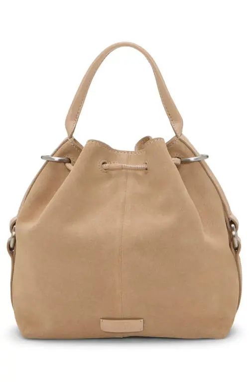 Vince Camuto Pippa Studded Leather Bucket Bag - Medium Brown