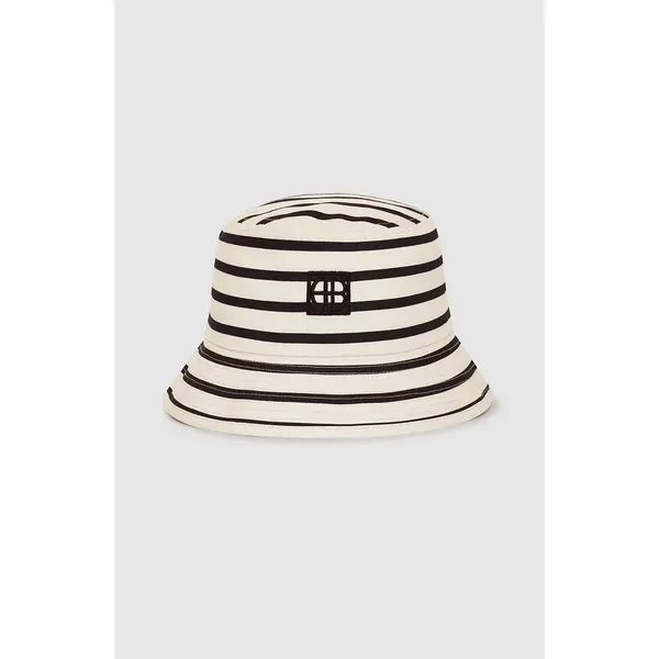 ANINE BING Nicks Bucket Hat - Black Stripe