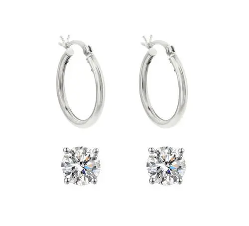 DONATELLO GIAN Earrings Set - Silver