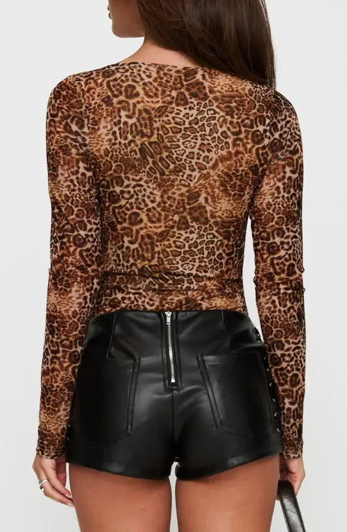 Princess Polly Elixia Print Long Sleeve Bodysuit